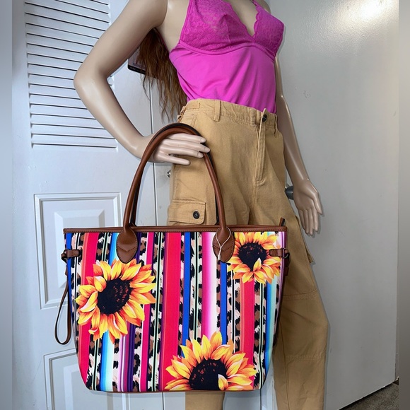 Bags | Serape Sunflowerpurse Set Of 2 | Poshmark